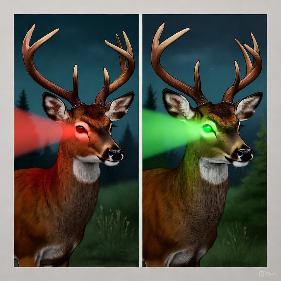 Red vs Green Light for Night Hunting: Which is Better? - Moon Phase Today