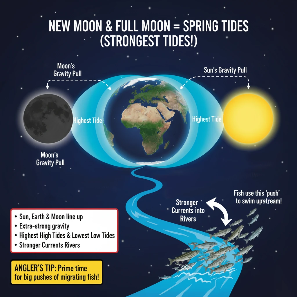 Secrets of Anadromous Fish Migration: The Moon and Fish Runs - Moon ...