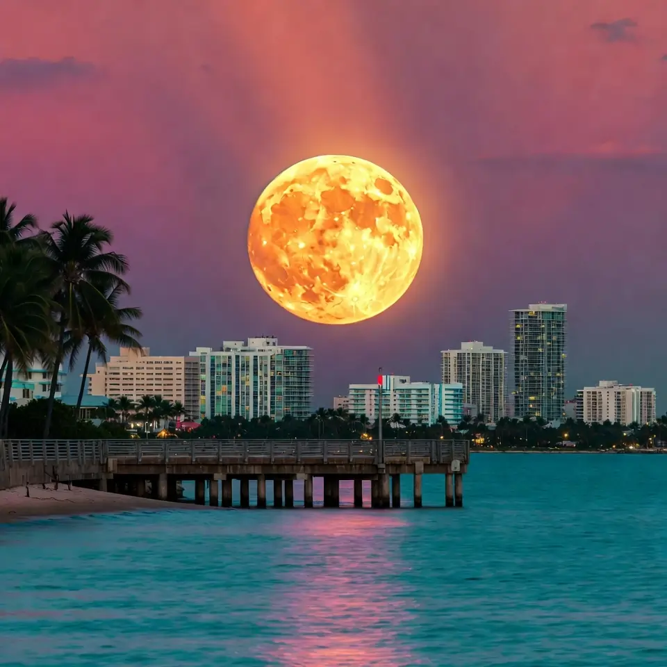 Moon Phase Today Miami Florida - Moon Phase Today