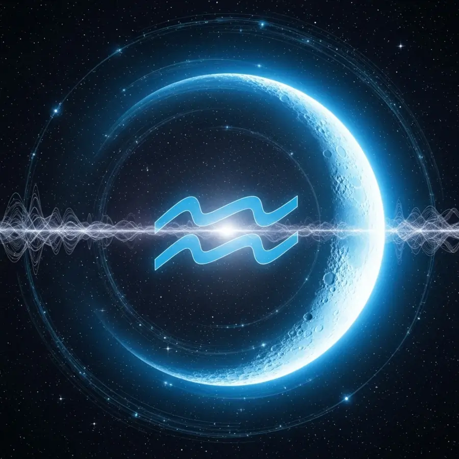 Waxing Crescent in Aquarius Sparks Innovative Growth - Moon Phase Today