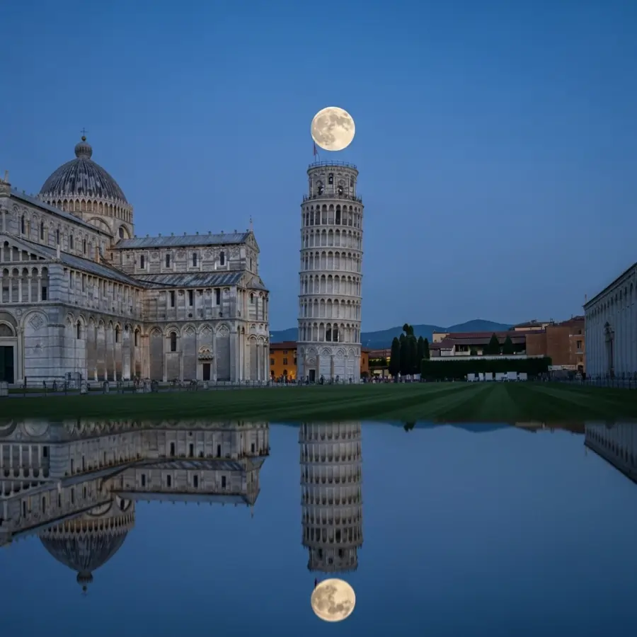 Moon Phase Today Pisa, Italy - Moon Phase Today