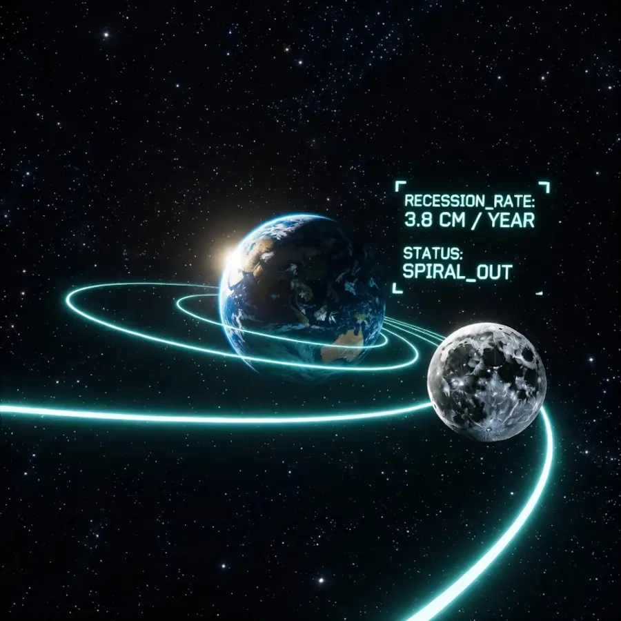 How Fast is the Moon Moving away from Earth - Moon Phase Today